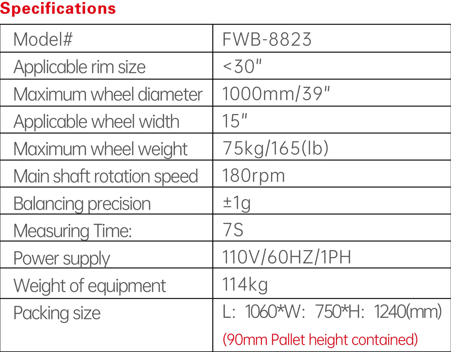 Fortisky FWB-8823 2D Car Wheel Balancer Self-Calibration w/Laser Light ...