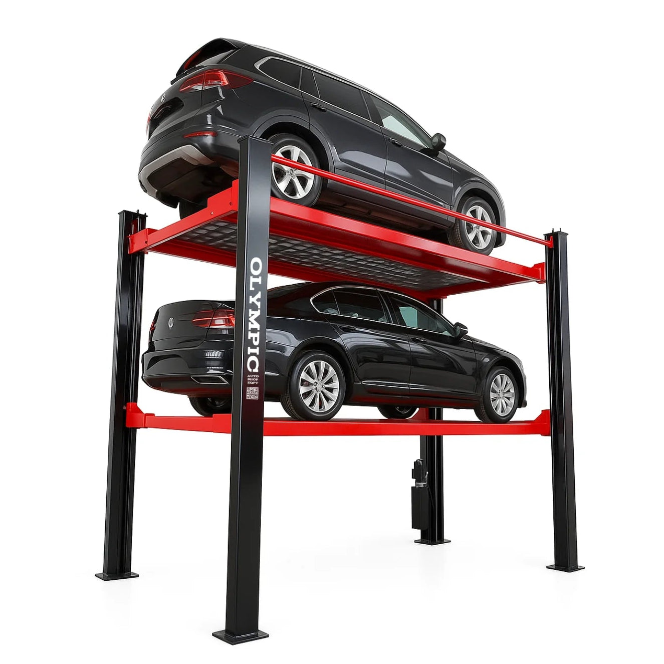 Olympic 4P-4032XL Three Level 3-Car Stacking Four Post Lift – Turbo Lifts