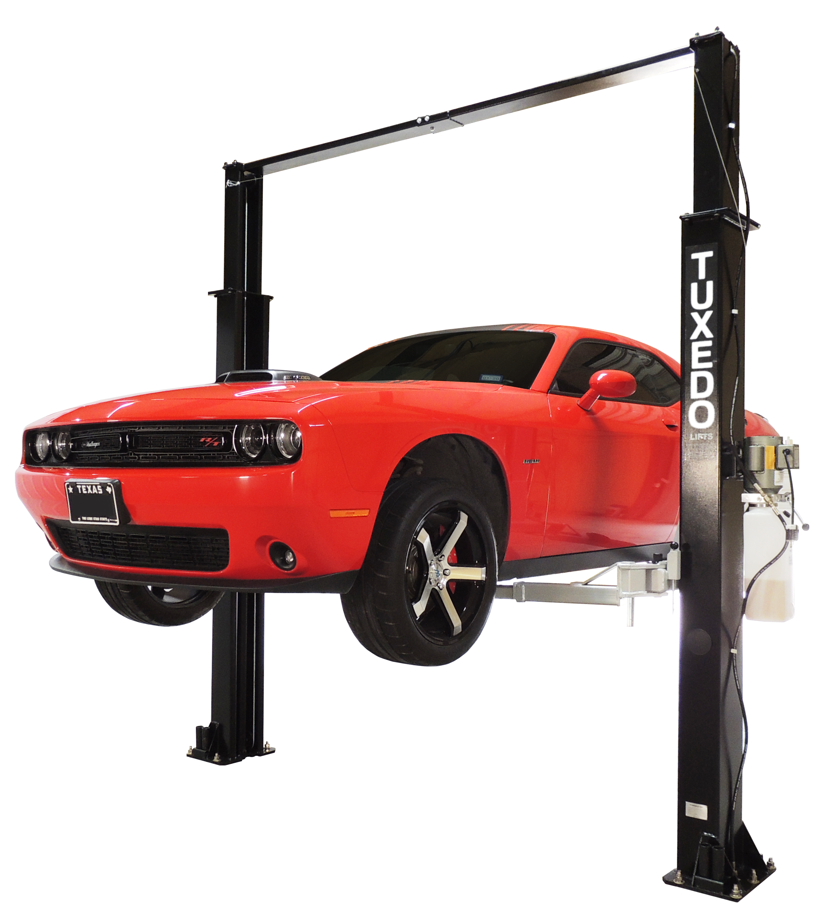 Tuxedo TP9KAC-TUX Clear Floor 9,000lb Two Post Lift – Turbo Lifts